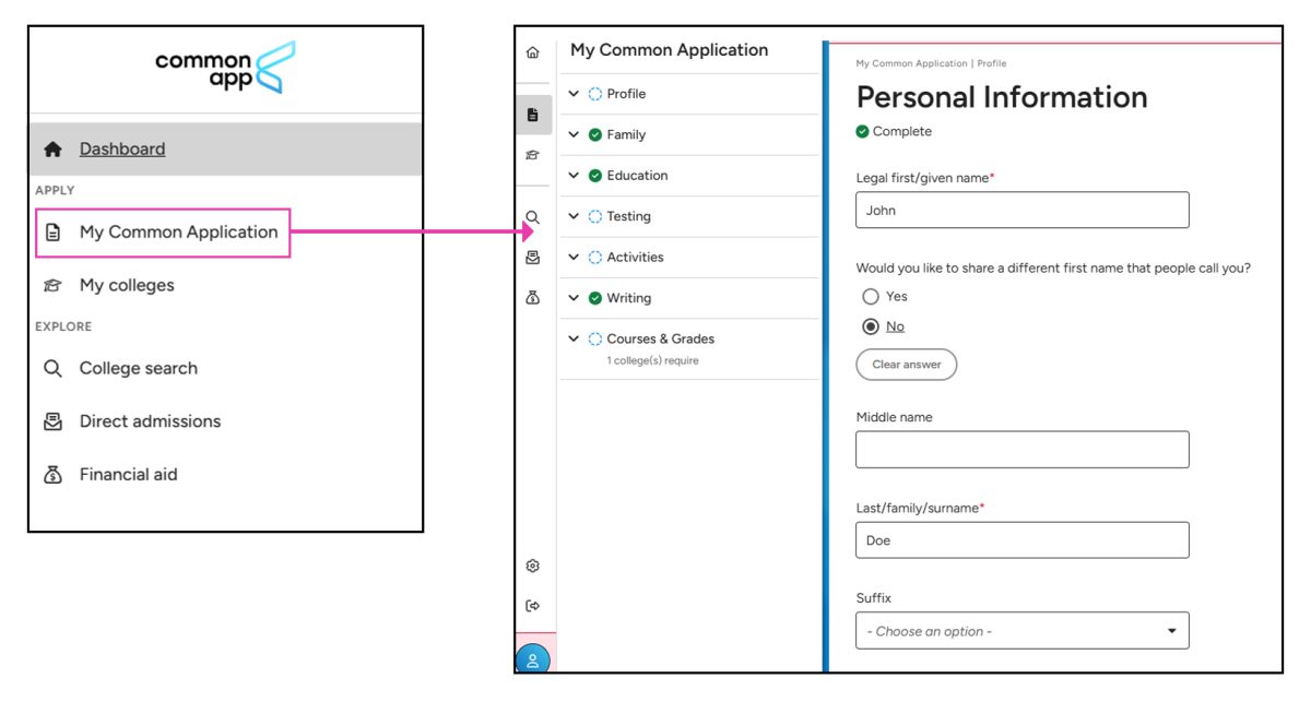 Instructions for applying with the Common App – Office of Admissions